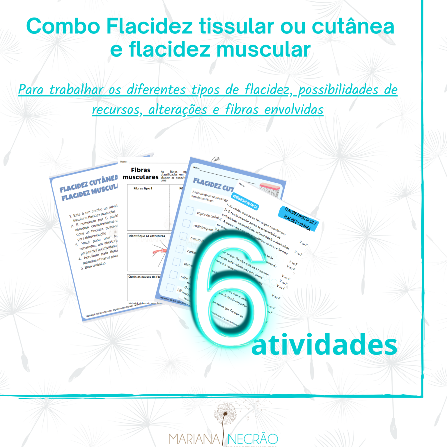 Combo Flacidez tissular ou cutânea X muscular (6 atividades ...